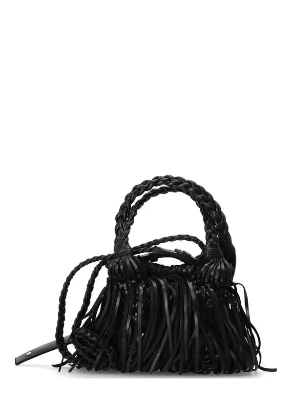 Karl Lagerfeld Braided Fringe Tote Bag