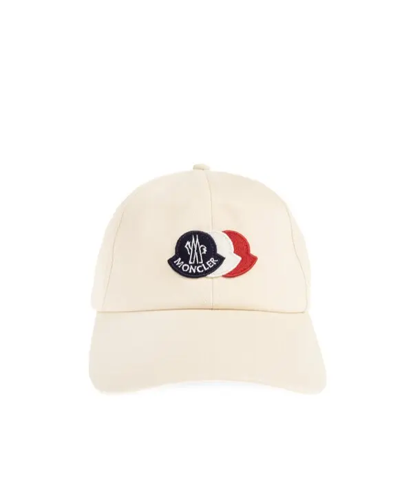 Moncler Logo Appliqué Baseball Cap - Cream