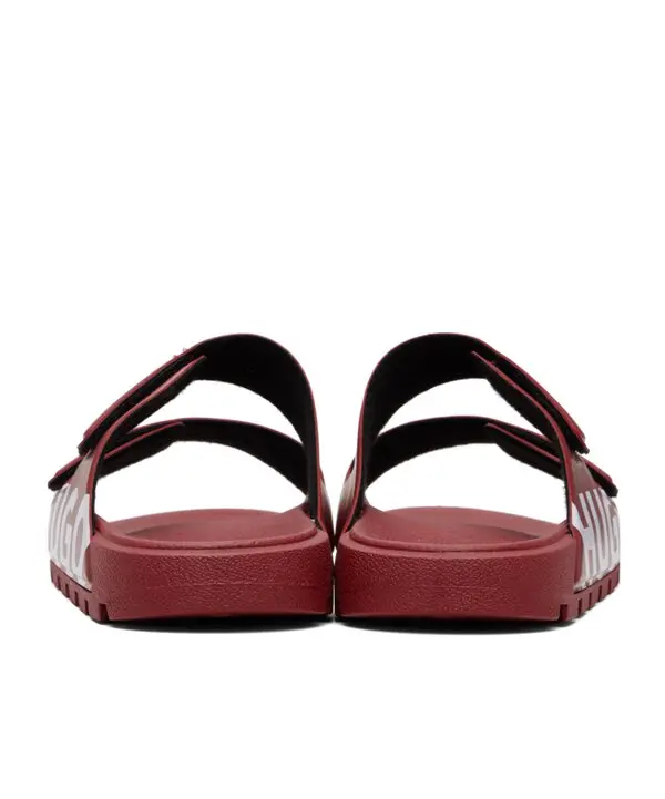 Hugo Boss Double Buckle Logo Slides