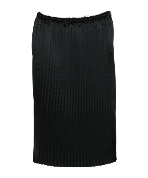 Comme Des Garçons Pleated Midi Skirt
