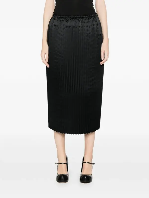 Comme Des Garçons Pleated Midi Skirt