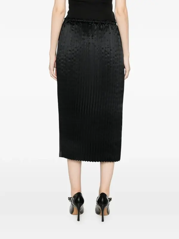 Comme Des Garçons Pleated Midi Skirt