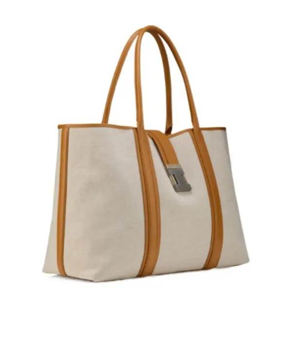 CHRISTIAN LOUBOUTIN Structured Top Handle Shoulder Bag With Guilloché Buckle