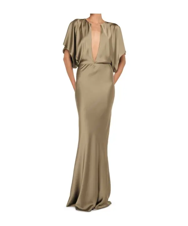 Norma Kamali Obie" Gown - Elm