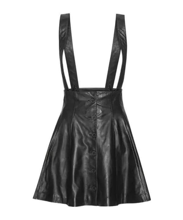 ROTATE BY BIRGER CHRISTENSEN Suspender Flared Skirt - Black