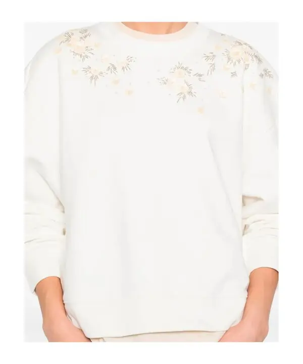TWINSET Floral Appliqué Sweater