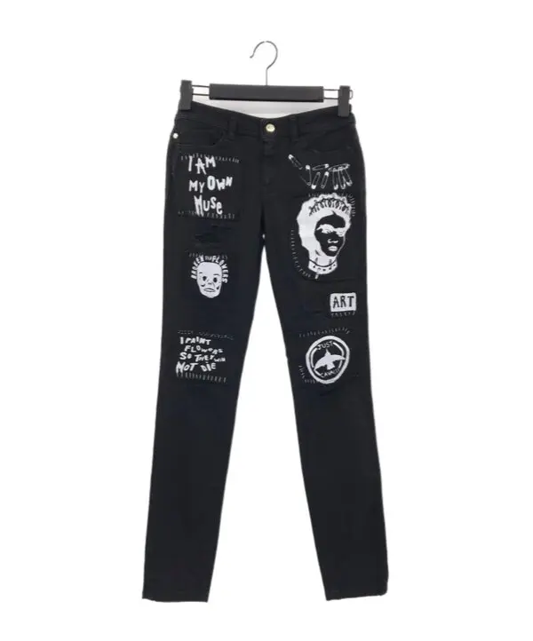 Just Cavalli Printed Denim Pants