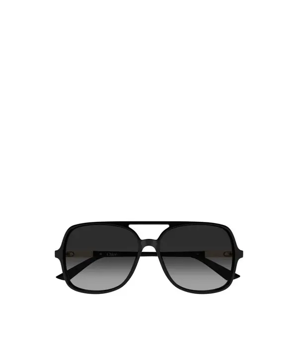 Chloé Eyewear Pilot Frame Sunglasses - Black