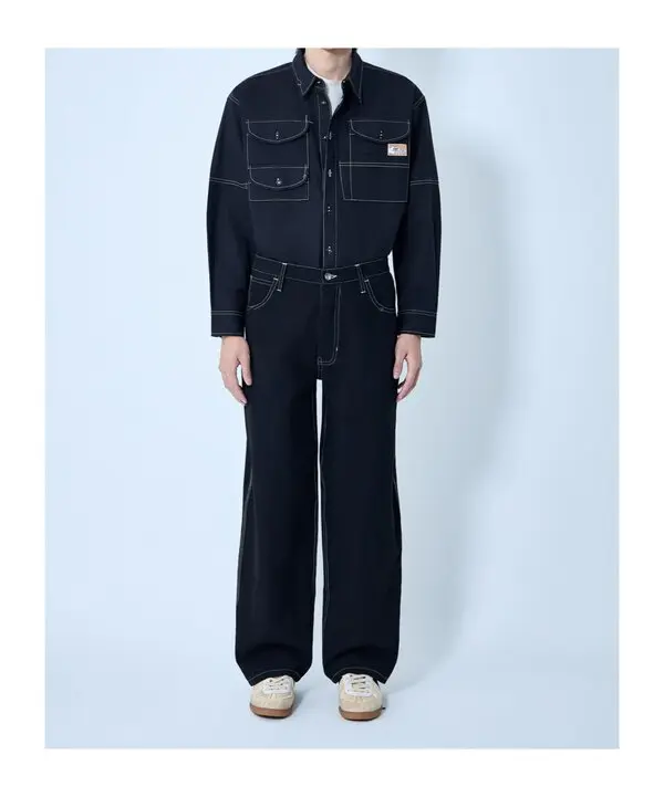 STORY MFG. Logo-patch Shirt