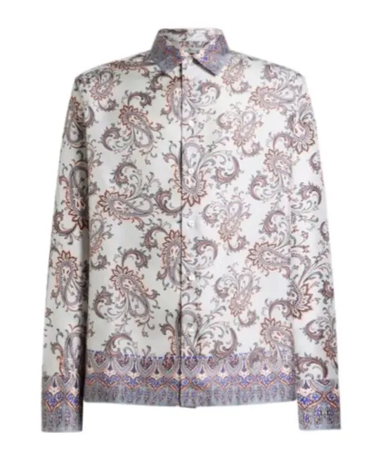 Etro Paisley Border Print Shirt