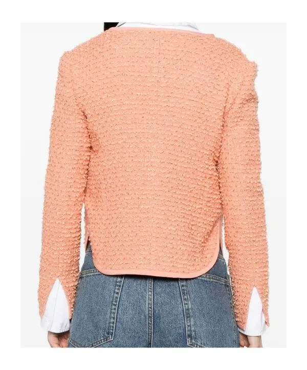 Emporio Armani Trim-detail Textured Jacket