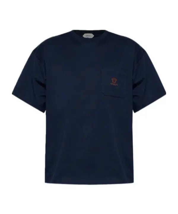 Versace Logo Pocket T-shirt - Black