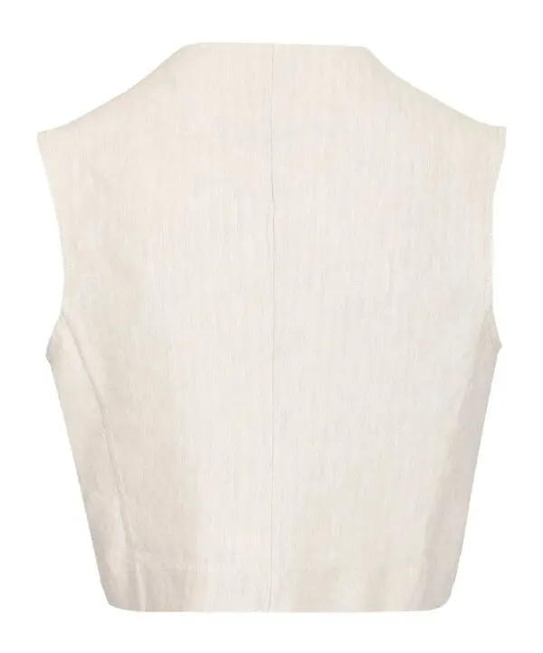 Barena Venezia Multi Lisca Tie-front Vest - White