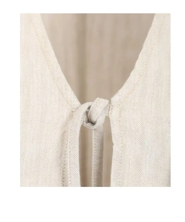 Barena Venezia Multi Lisca Tie-front Vest - White