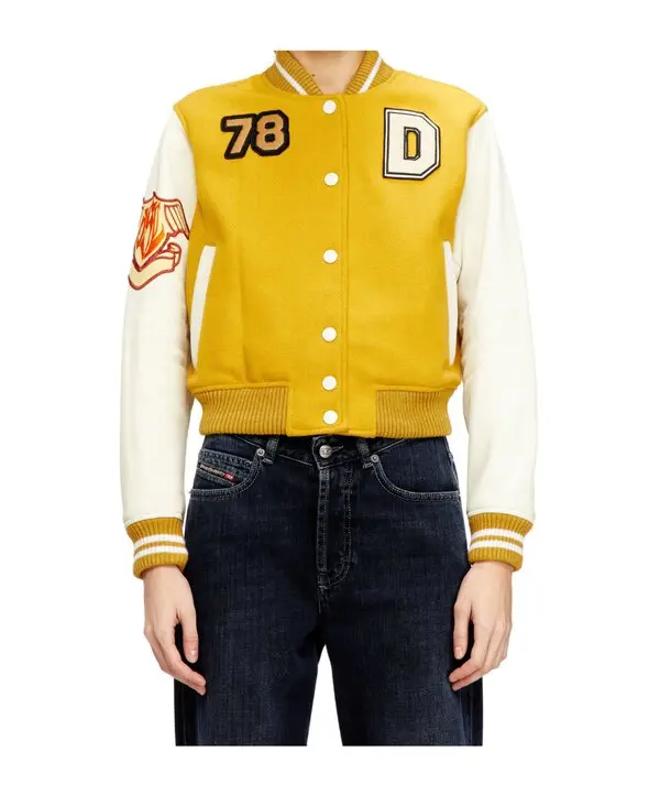 DIESEL® Cropped Varsity Jacket