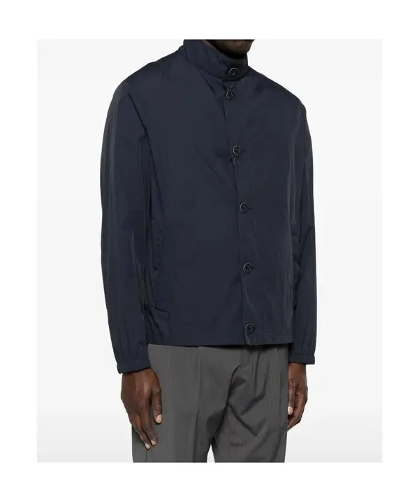 Herno Buttoned Stand Collar Jacket