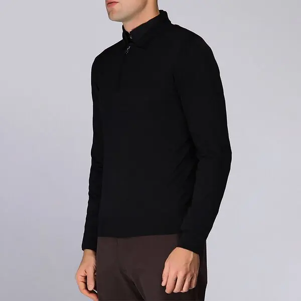 FERRAGAMO Ribbed Quarter Zip Sweater - No