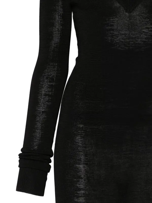 ENTIRE STUDIOS Long Sleeve V-neck Knitted Maxi Dress