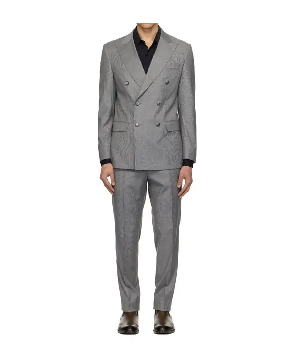 Hugo Boss Houndstooth Long-sleeved Suit