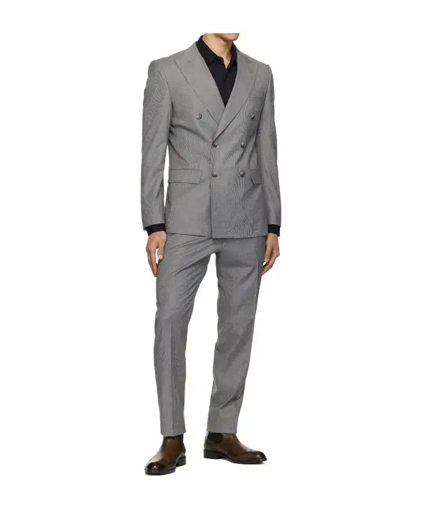 Hugo Boss Houndstooth Long-sleeved Suit