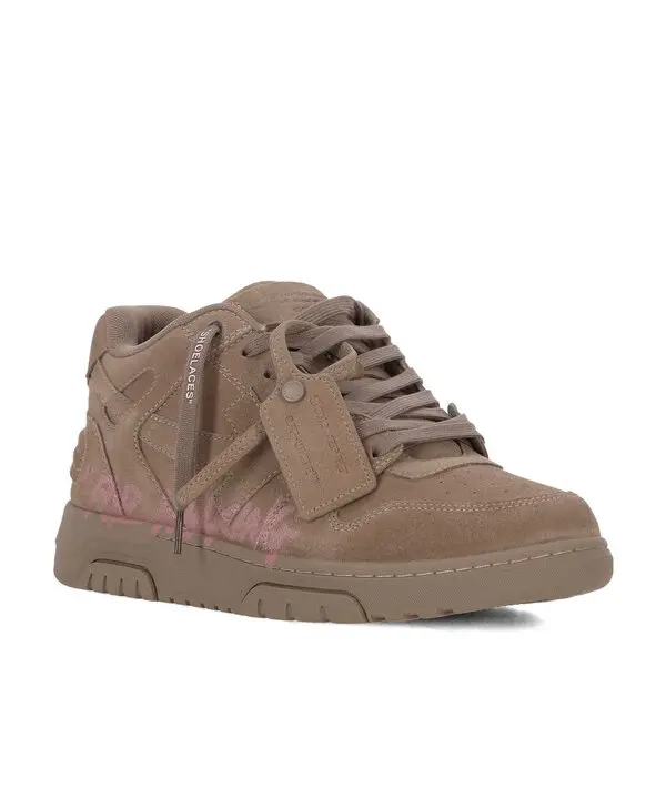 Off-White For Walking" Lace-up Sneakers - Brown