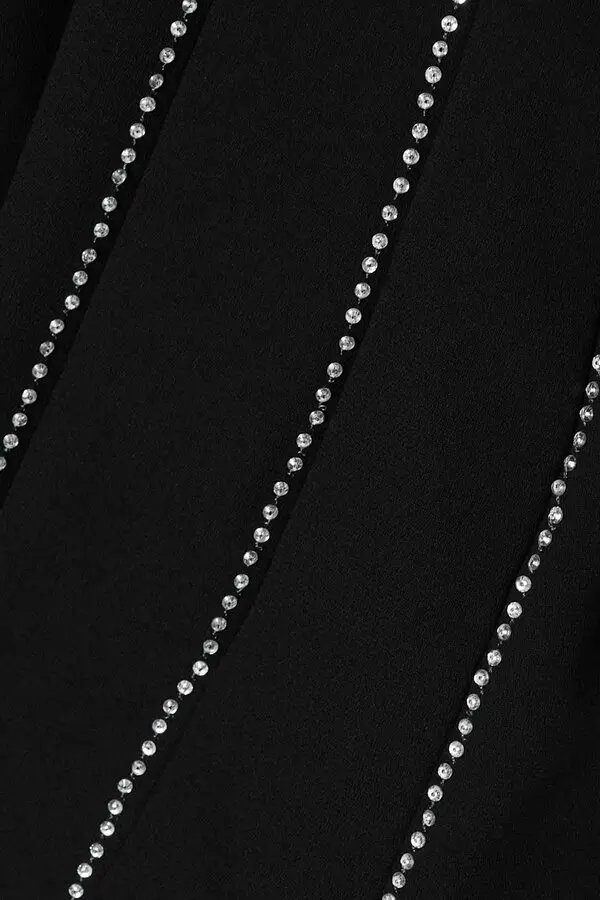 Dries Van Noten Embellished Long Sleeve Midi Dress