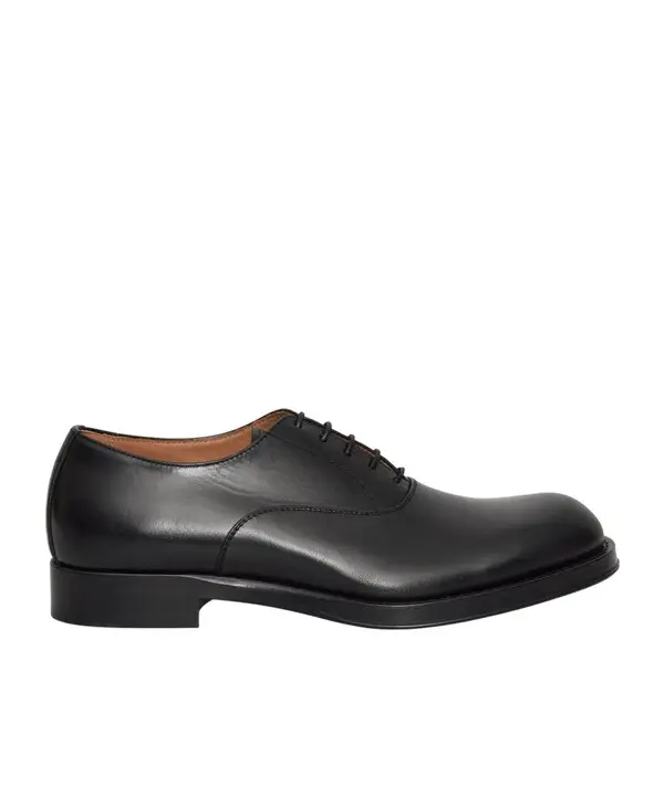 Dries Van Noten Leather Oxford Shoes - Black