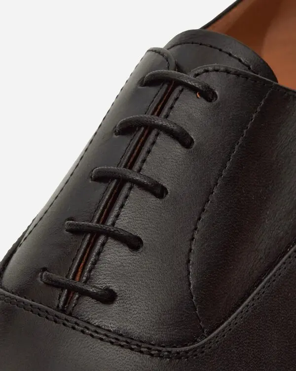 Dries Van Noten Leather Oxford Shoes - Black