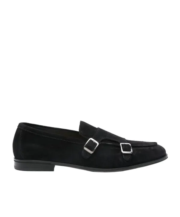 DOUCAL'S Double Monk Strap Loafers - Blue