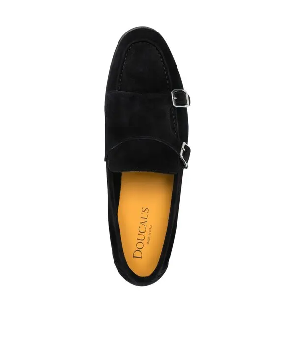 DOUCAL'S Double Monk Strap Loafers - Blue
