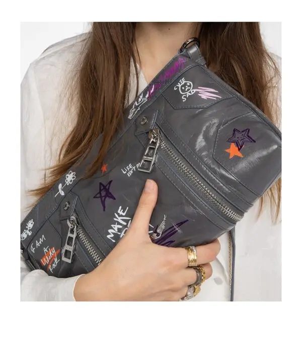 Zadig&Voltaire X Humberto Cruz Zipped Crossbody Bag