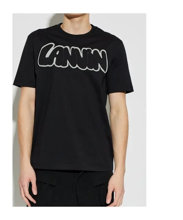 LANVIN Logo Print T-shirt - Black