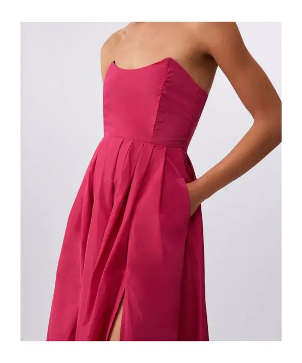 Liu Jo Long Taffeta Dress With Slit