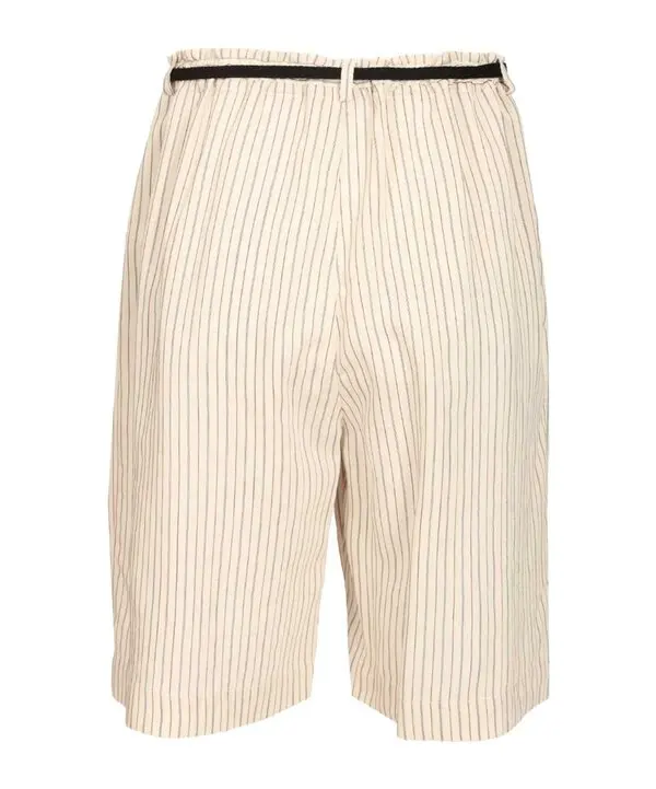 Barena Venezia Belted Striped Shorts
