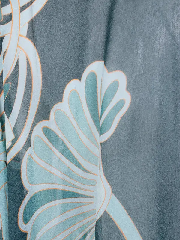 La DoubleJ Maria Printed Cape - Blue