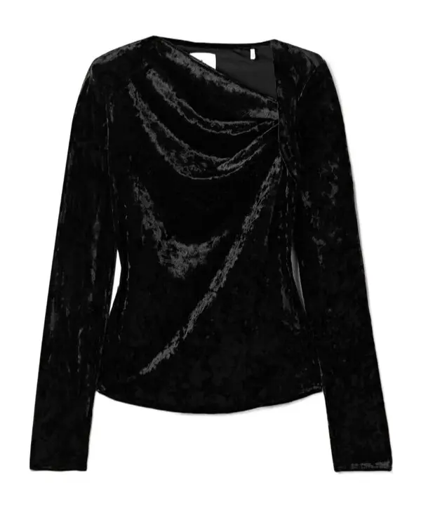 Isabel Marant Étoile Baixa Draped Velvet Top