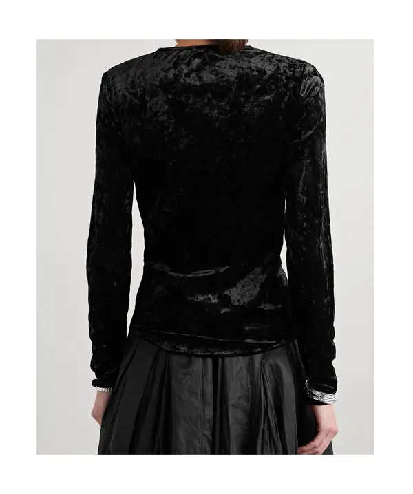 Isabel Marant Étoile Baixa Draped Velvet Top