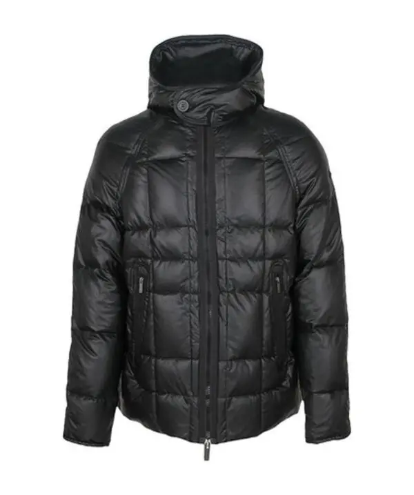 Emporio Armani Long-sleeved Down Jacket - Black