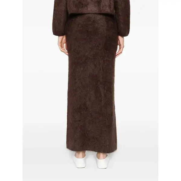 Soft Goat Brushed Longuette Skirt
