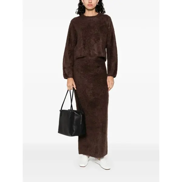 Soft Goat Brushed Longuette Skirt