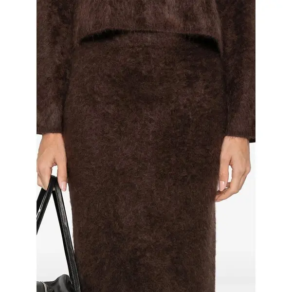 Soft Goat Brushed Longuette Skirt