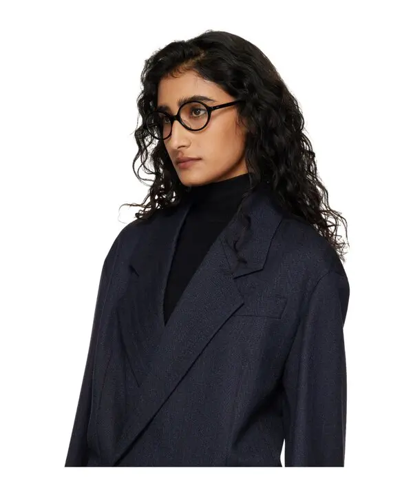 Khaite X Oliver Peoples 2000rx Round Non-prescription Glasses - Black