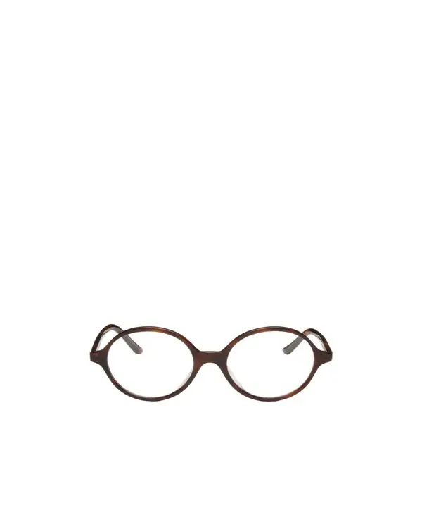 Khaite X Oliver Peoples 2000rx Round Eyeglasses - Dark Mahogany