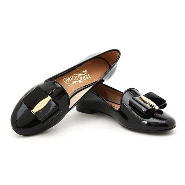 FERRAGAMO Bow Detailing Flat Shoes