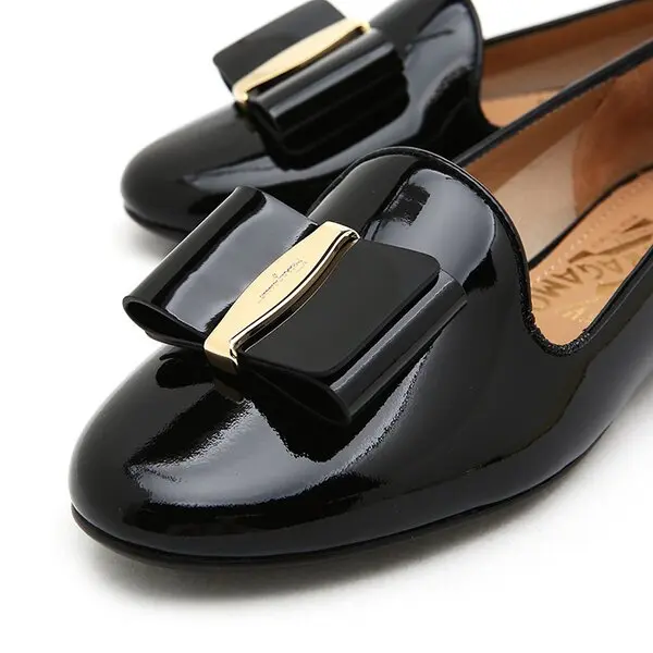 FERRAGAMO Bow Detailing Flat Shoes