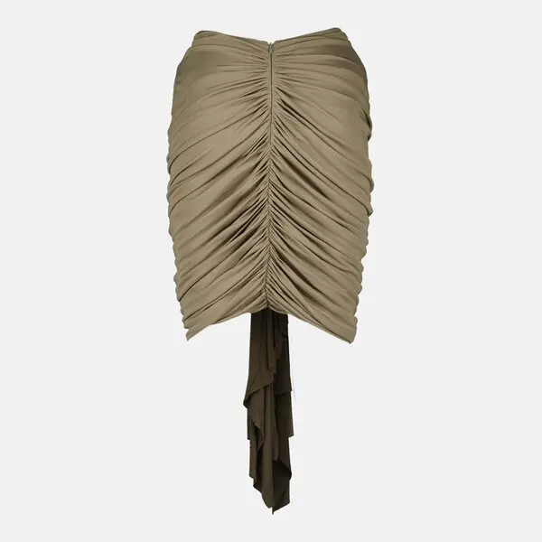 Christopher Esber Vivenda Drape Mini Skirt - Brown