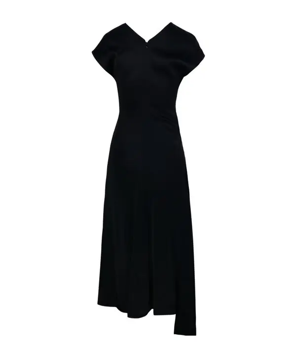 Victoria Beckham Aria Midi Dress - Black