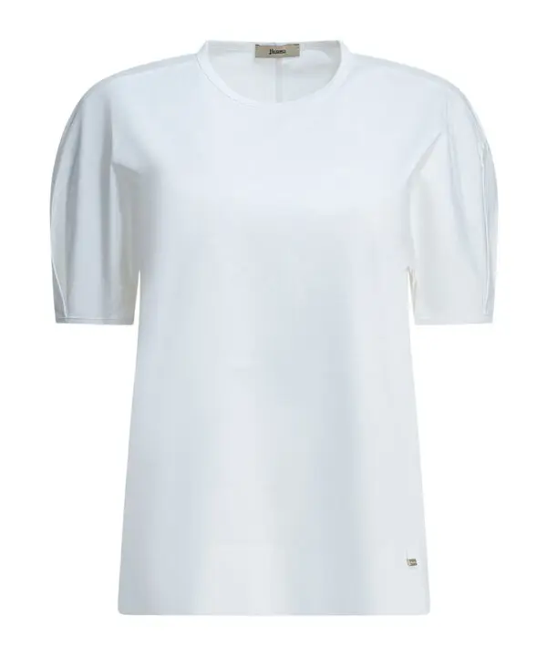 Herno Balloon-sleeve T-shirt - White