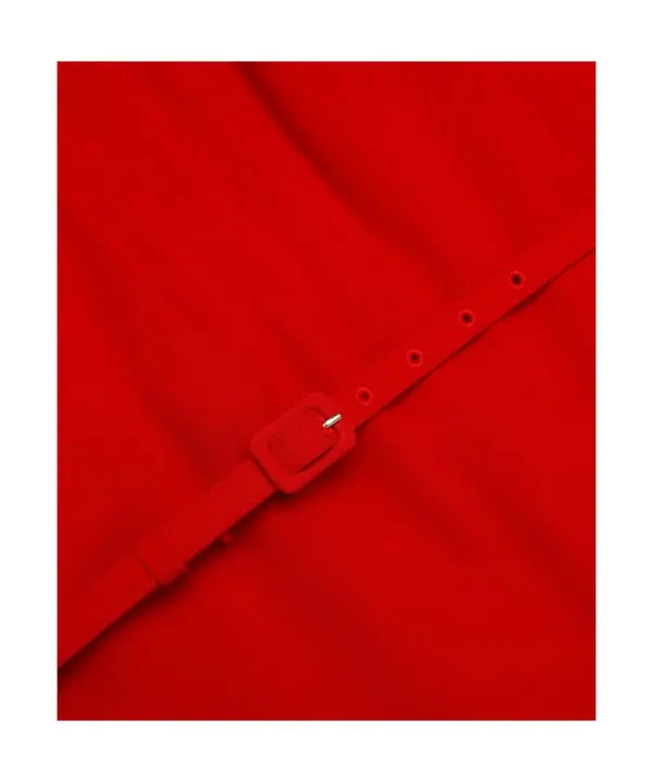 Roland Mouret Light Cady Belted Cape Dress