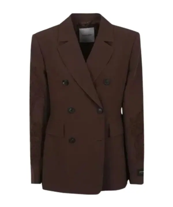 ERMANNO FIRENZE Double-breasted Blazer - Black